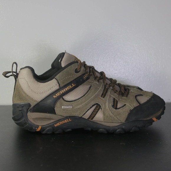 Merrell | Shoes | Merrell Yokota Stone Burnt Orange Brown Suede Mens ...
